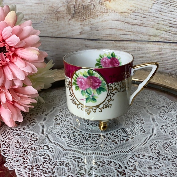 Unique Vintage | Kitchen | Vintage Rose Tea Cup Porcelain Bone China ...